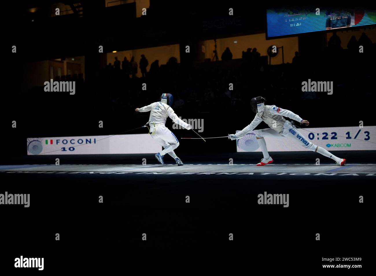 Paris, France. 13th Jan, 2024. Fencing FINAL Match (FOIL) between ...