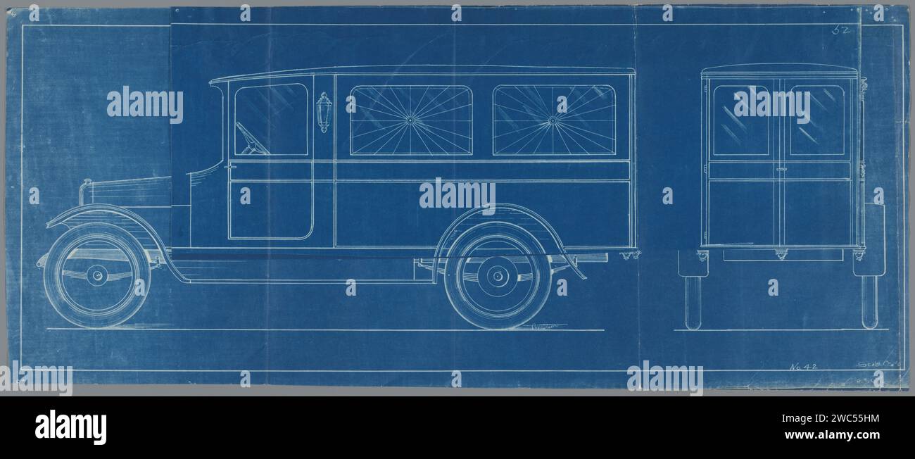 Design for a car, plus a variant design that is stuck on it, anonymous ...