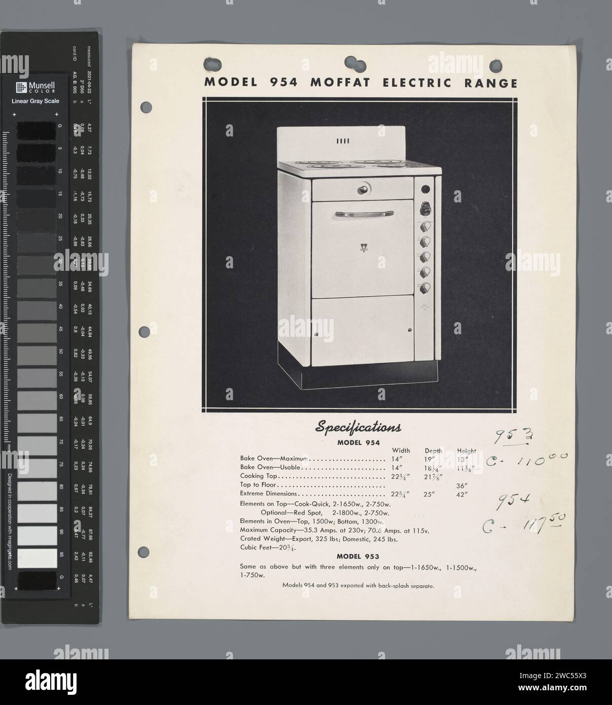 Sheet with printed photos of moffat ovens, anonymous, c. 1935 - c. 1940 ...