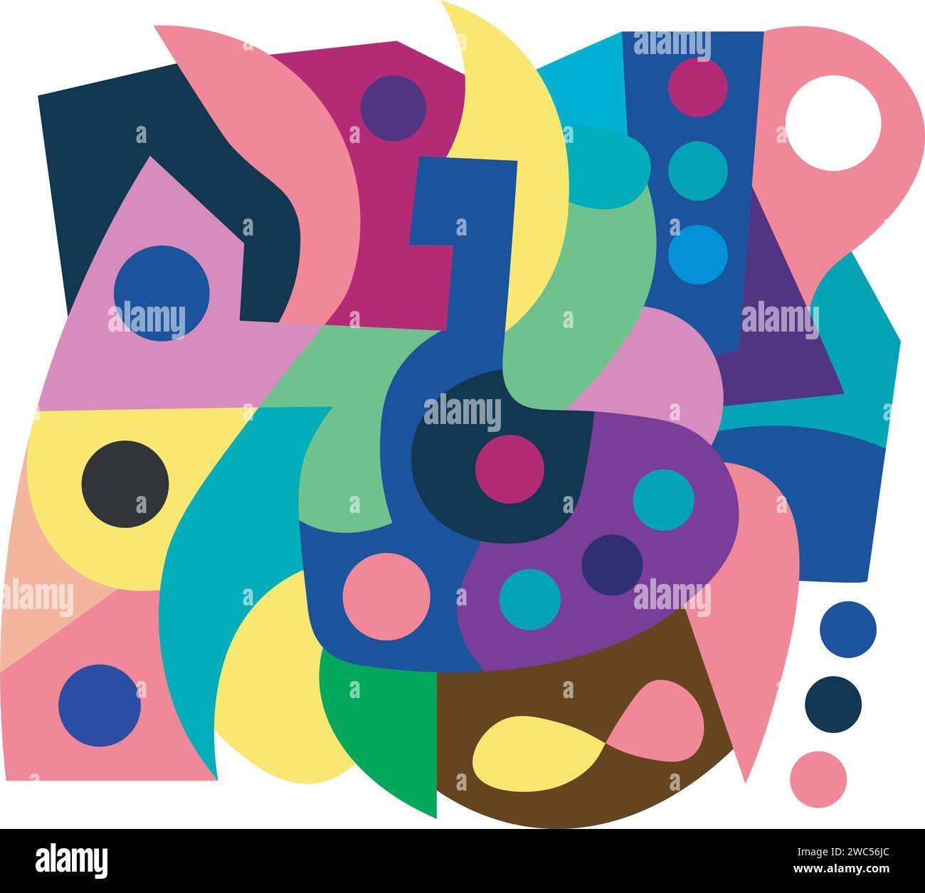 colorful abstract art Stock Vector Image & Art - Alamy
