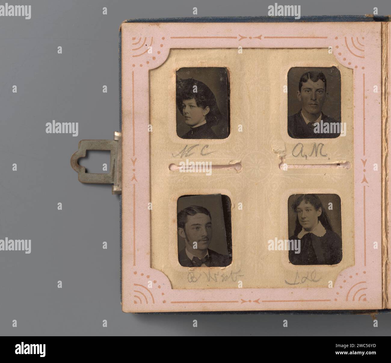 Four portraits of young men and young women, Anonymous, 1855 - 1940 ...