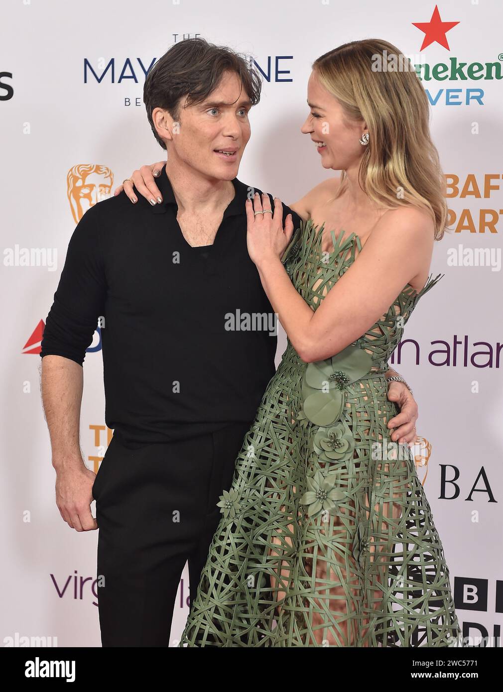 Beverly Hills, USA. 13th Jan, 2024. Cillian Murphy and Emily Blunt ...