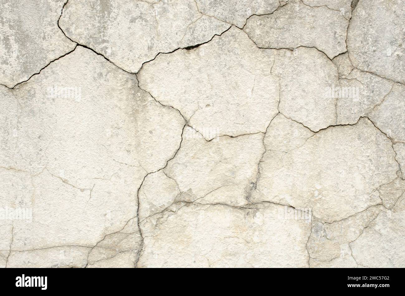 Old damaged cement block with cracks. For the apocalyptic design of old ...