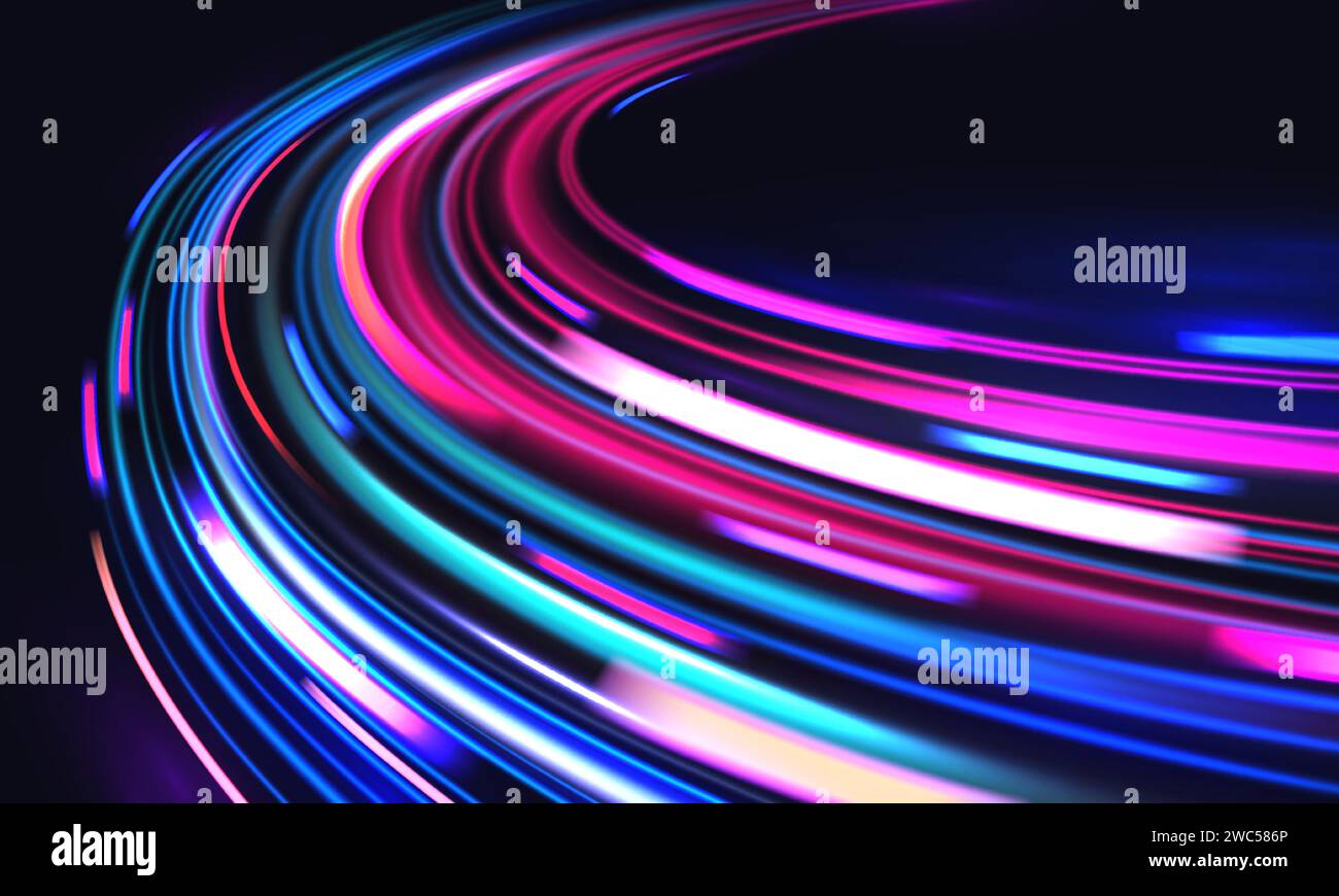 Car light streak Stock Vector Images - Alamy