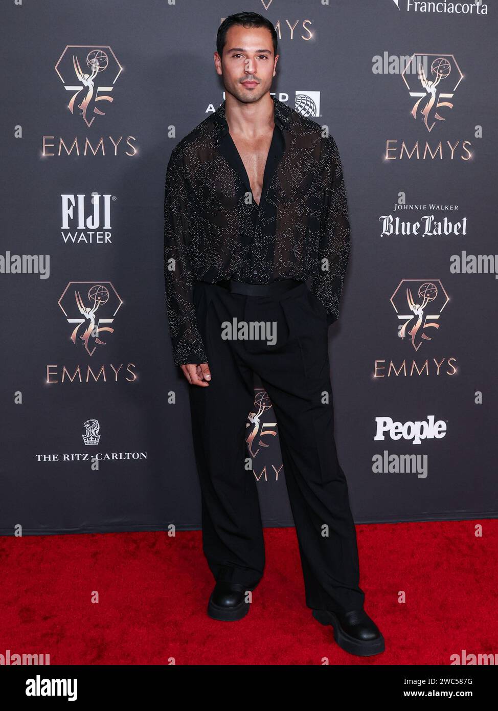 LOS ANGELES, CALIFORNIA, USA - JANUARY 13: Giuseppe Giofre arrives at ...