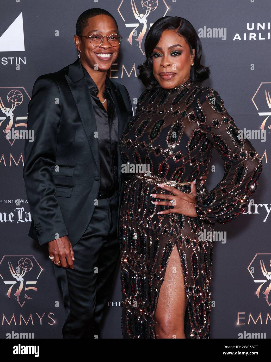 LOS ANGELES, CALIFORNIA, USA - JANUARY 13: Jessica Betts and wife Niecy ...