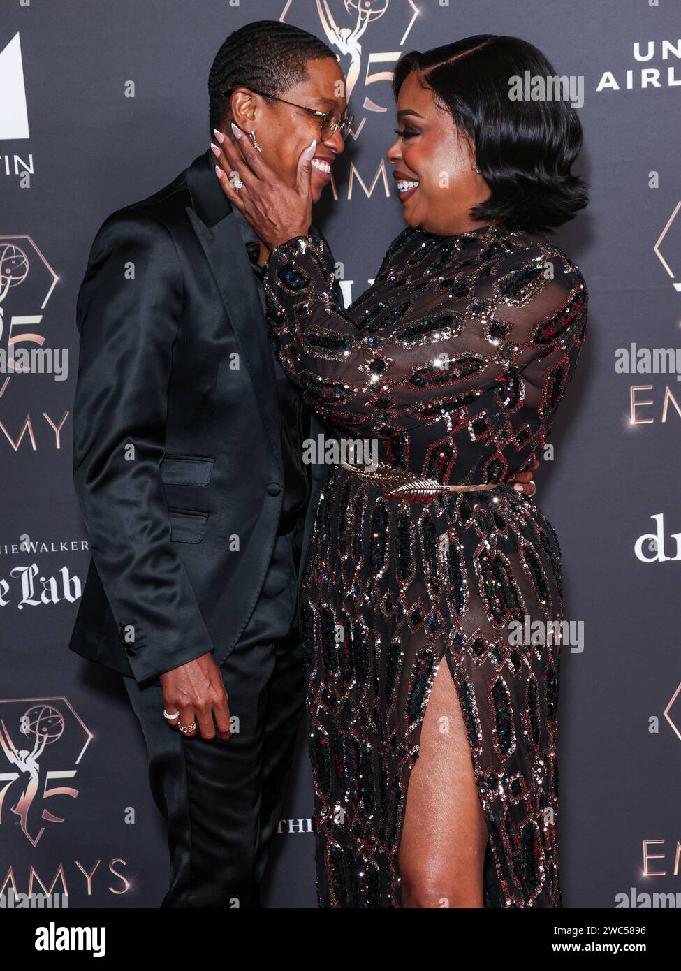 LOS ANGELES, CALIFORNIA, USA - JANUARY 13: Jessica Betts and wife Niecy ...