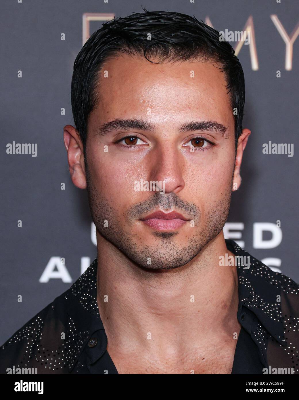 LOS ANGELES, CALIFORNIA, USA - JANUARY 13: Giuseppe Giofre arrives at ...