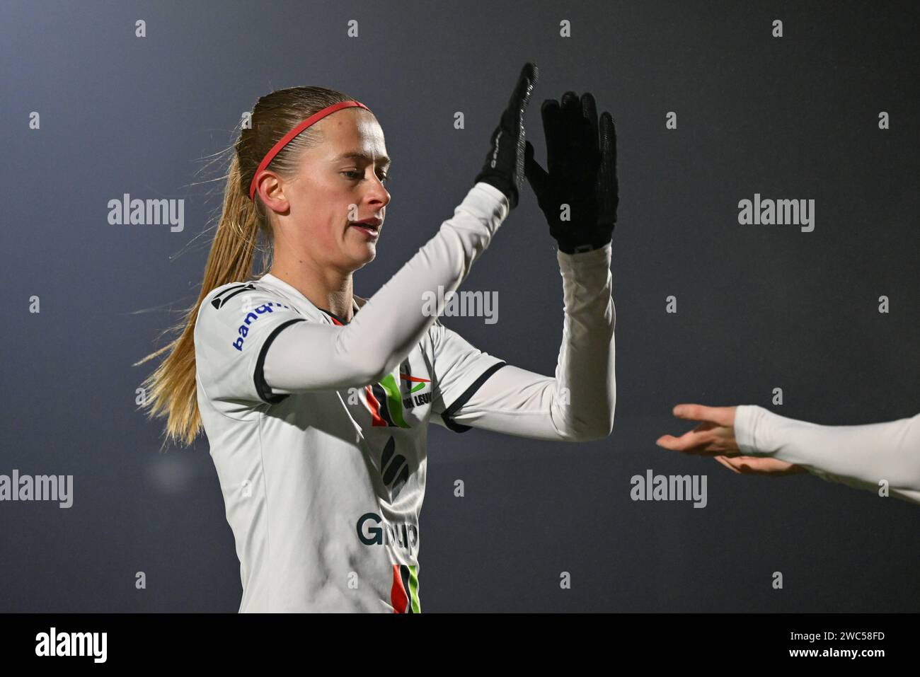 Julie Biesmans (30) of OHL pictured during a female soccer game between ...