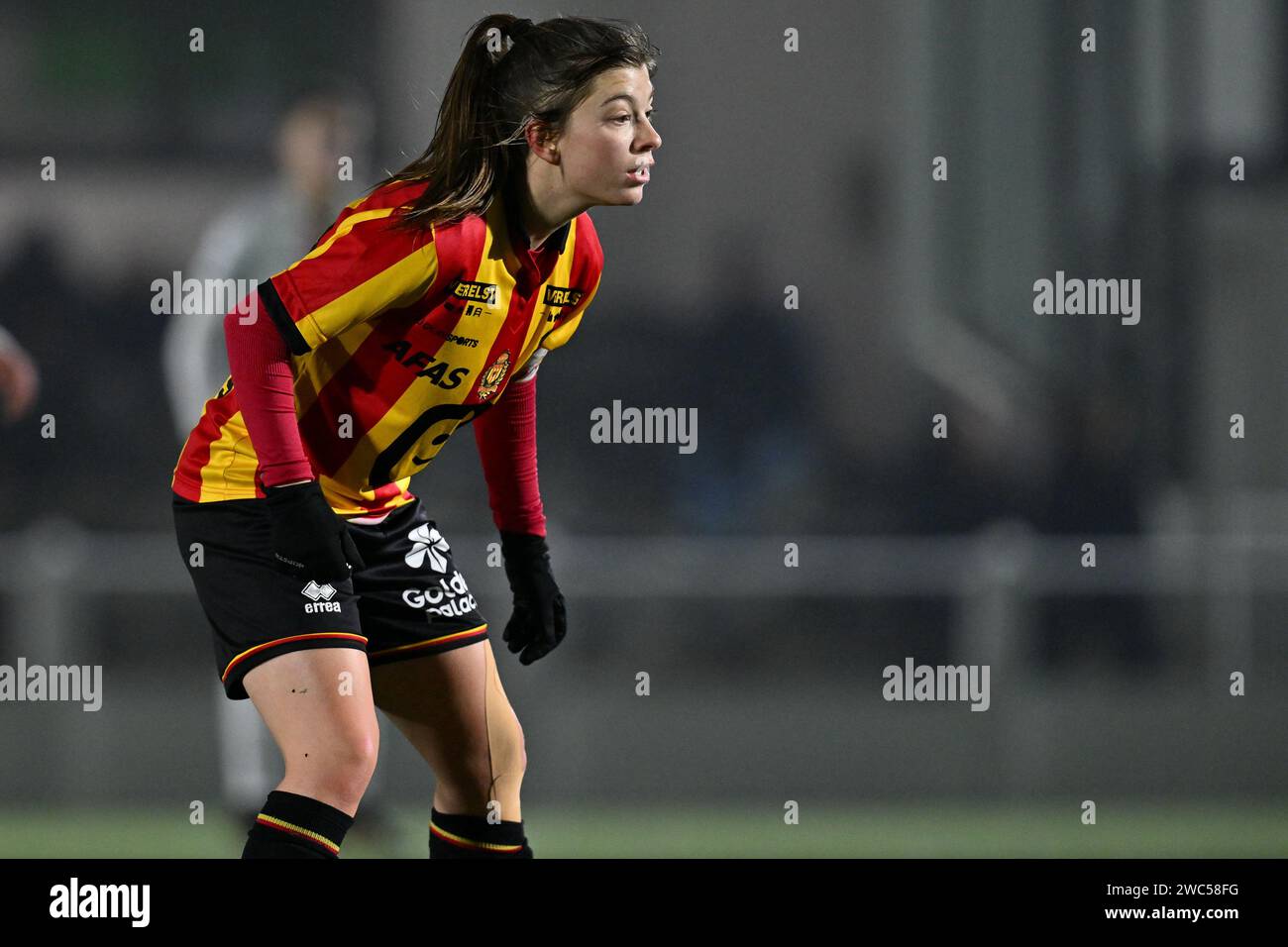 Isabel Scenevels (20) of KV Mechelen pictured during a female soccer ...