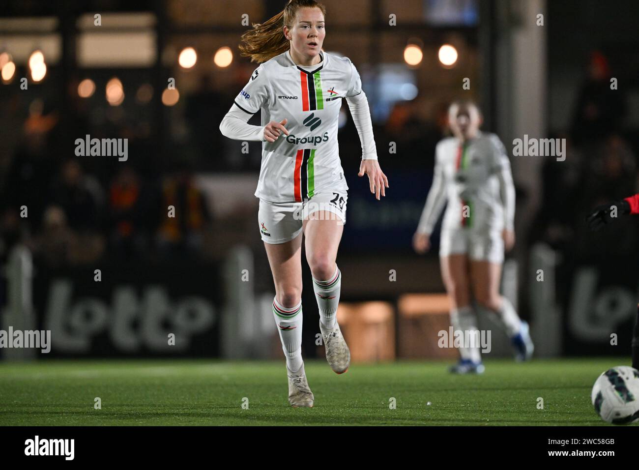 Nikee Van Dijk (20) of OHL pictured during a female soccer game between ...