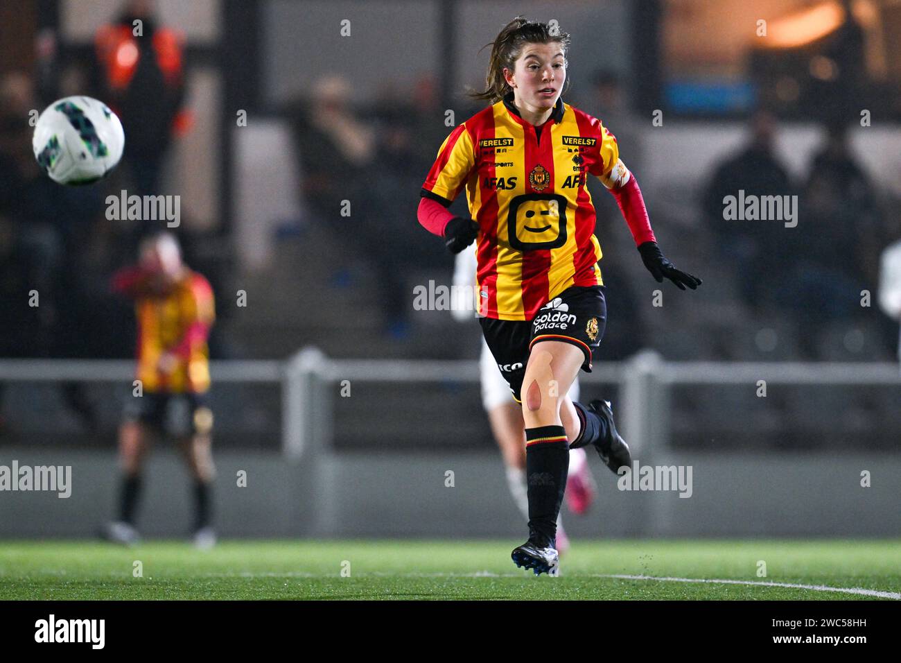 Isabel Scenevels (20) of KV Mechelen pictured during a female soccer ...