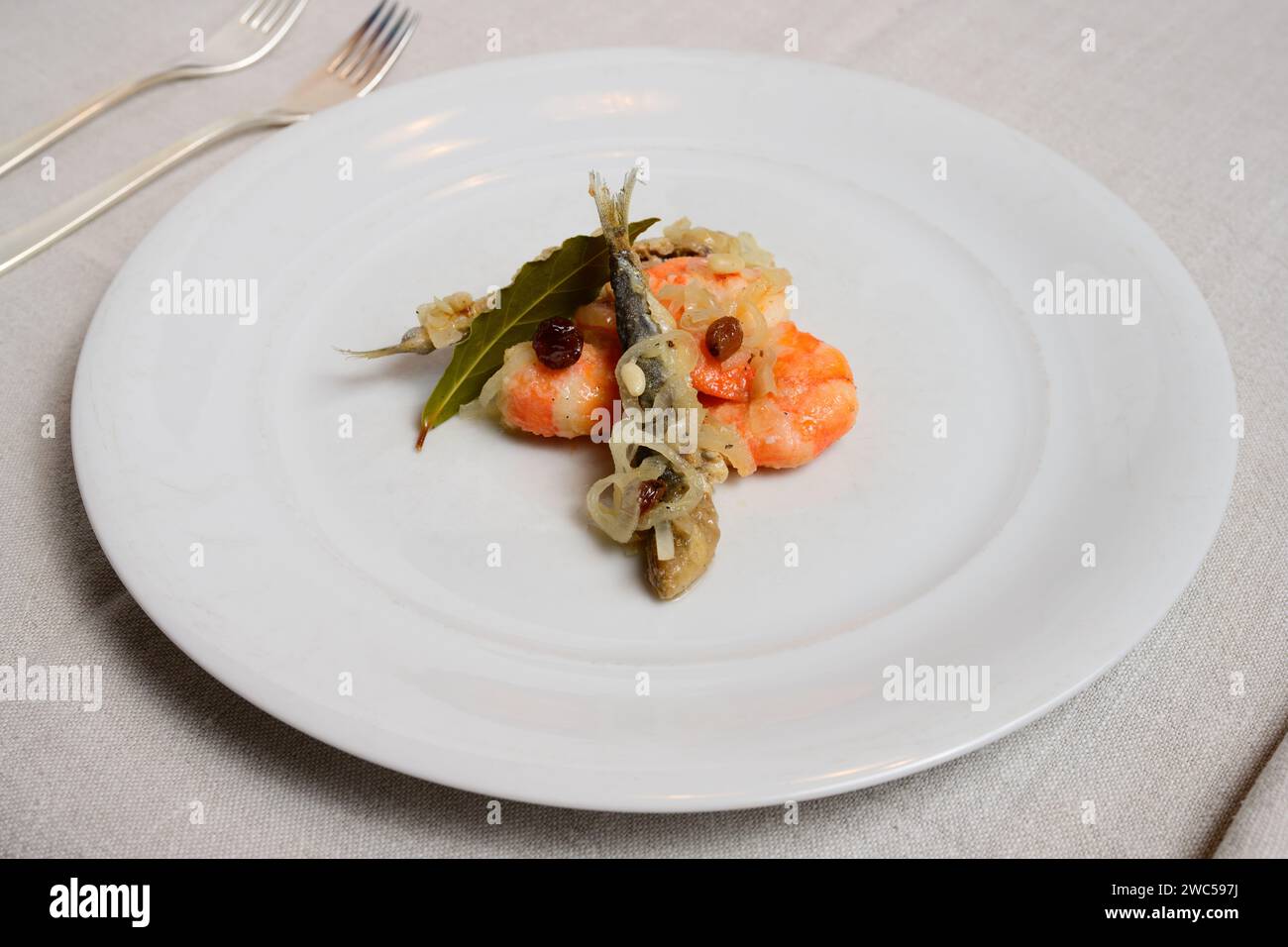 Sarde e Gamberi in Saor, Venetian Marinated Shrimps or Prawns and ...