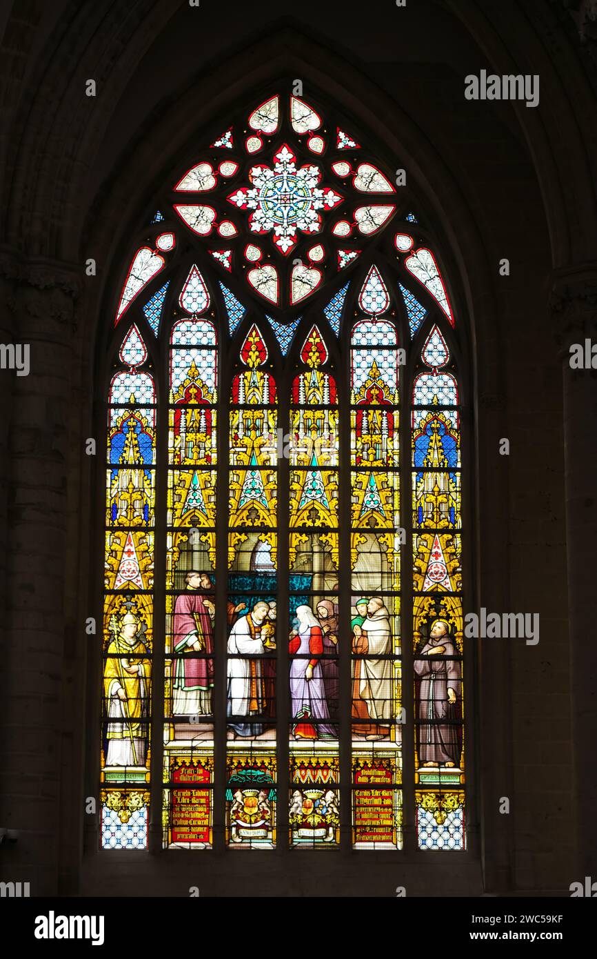 Gothic Tapestry of Light: Stained Glass of Saint Nicholas Church, Ghent ...