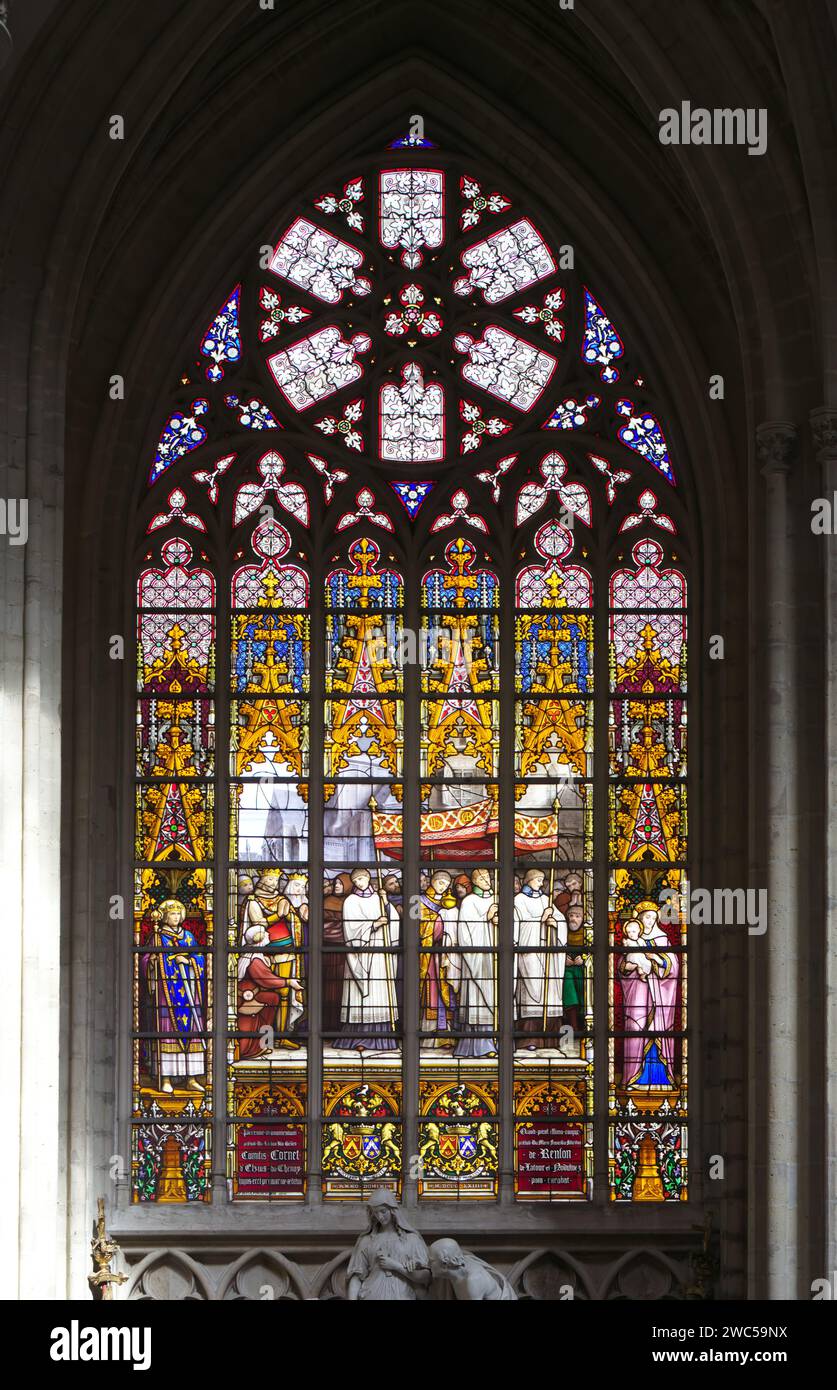 Gothic Tapestry of Light: Stained Glass of Saint Nicholas Church, Ghent ...