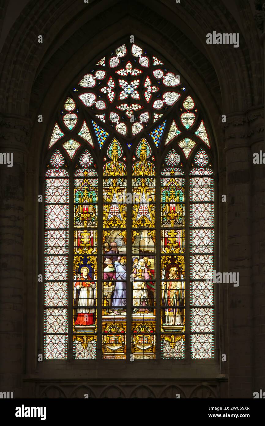 Gothic Tapestry of Light: Stained Glass of Saint Nicholas Church, Ghent ...