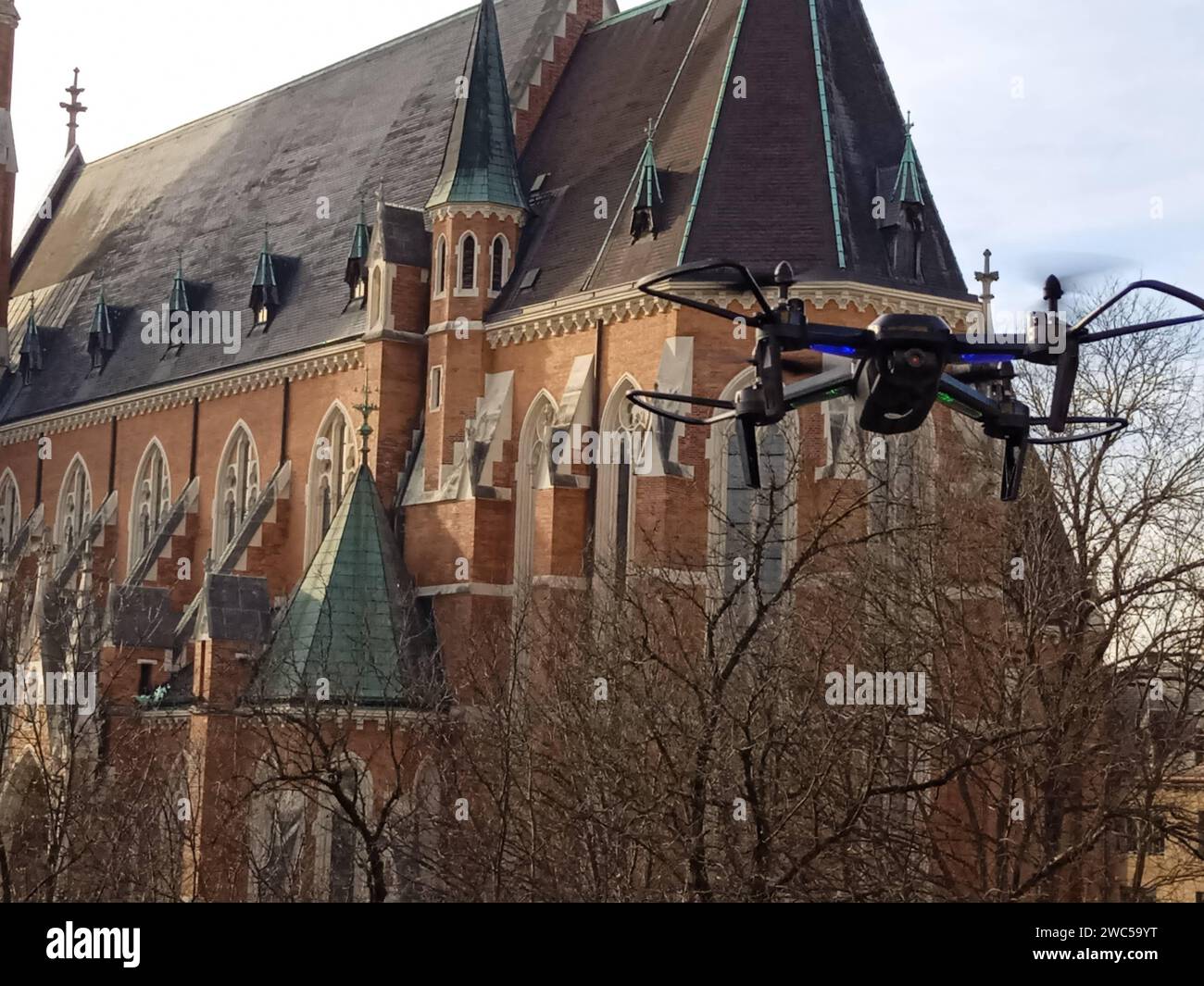 Drone Or Unmanned Aerial Vehicle Uav Small Flying Object In Aviation