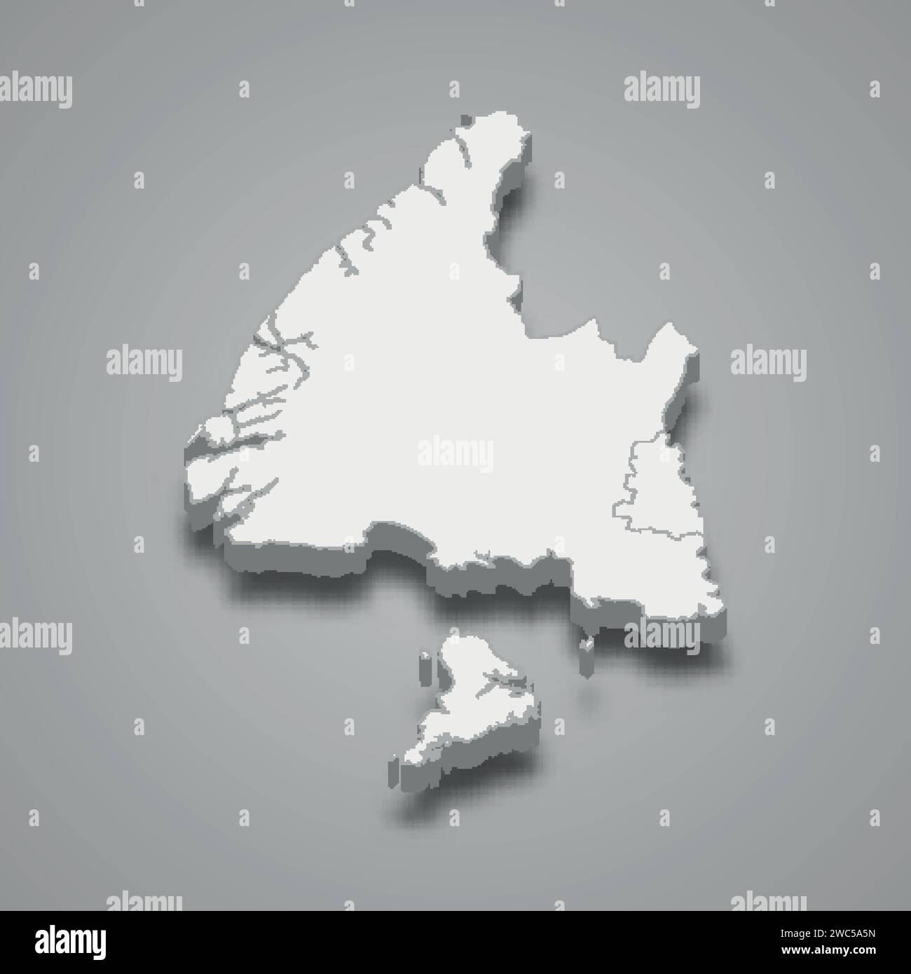 Southland outline map hi-res stock photography and images - Alamy