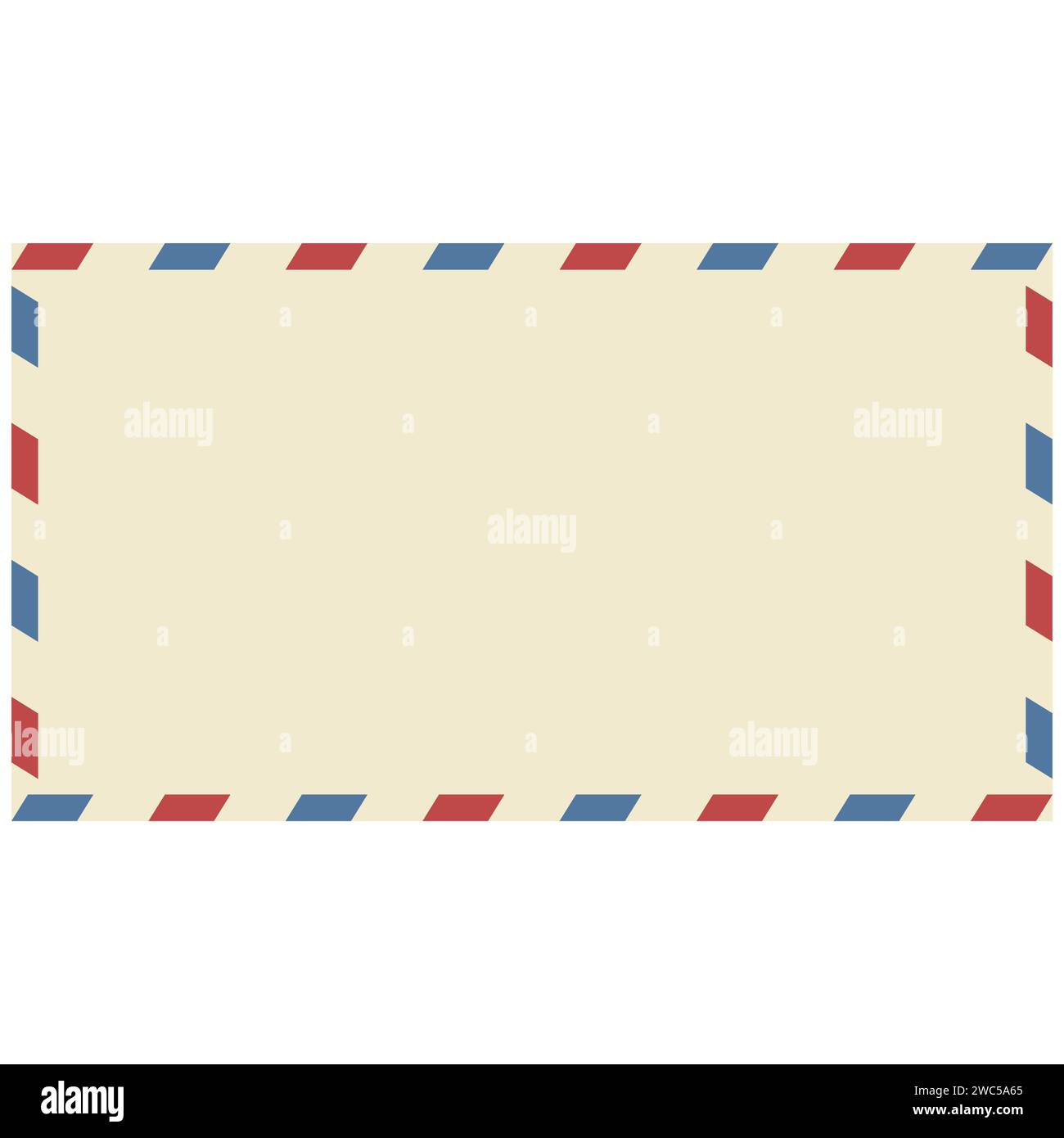 Airmail letter envelope, old yellow envelope delivered by air mail ...
