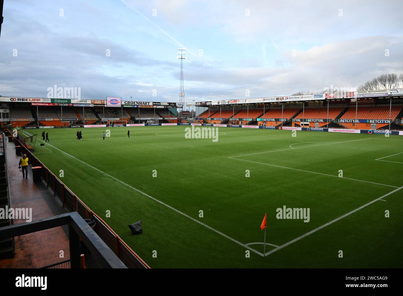 VOLENDAM - stadium overview Kras stadium during the Dutch Eredivisie ...