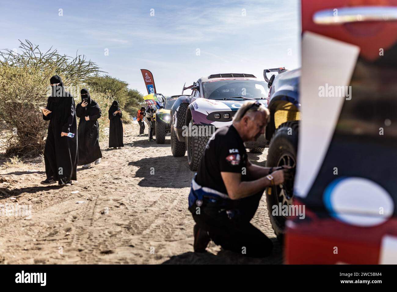 Al Duwadimi, Arabie Saoudite. 14th Jan, 2024. Spectators during the ...