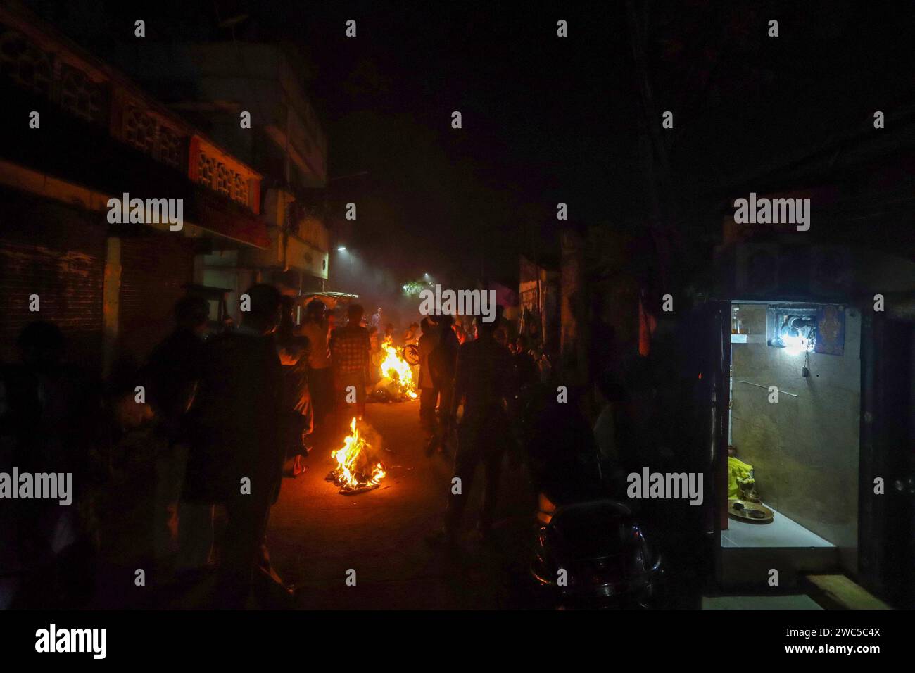 Chennai, India. 14th Jan, 2024. Bhogi Pandigai (festival) is celebrated ...