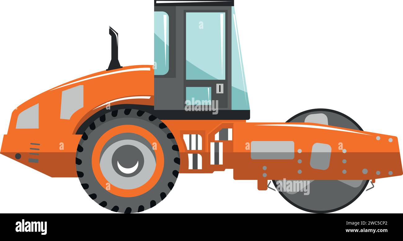 Paving road roller icon Stock Vector Images - Alamy