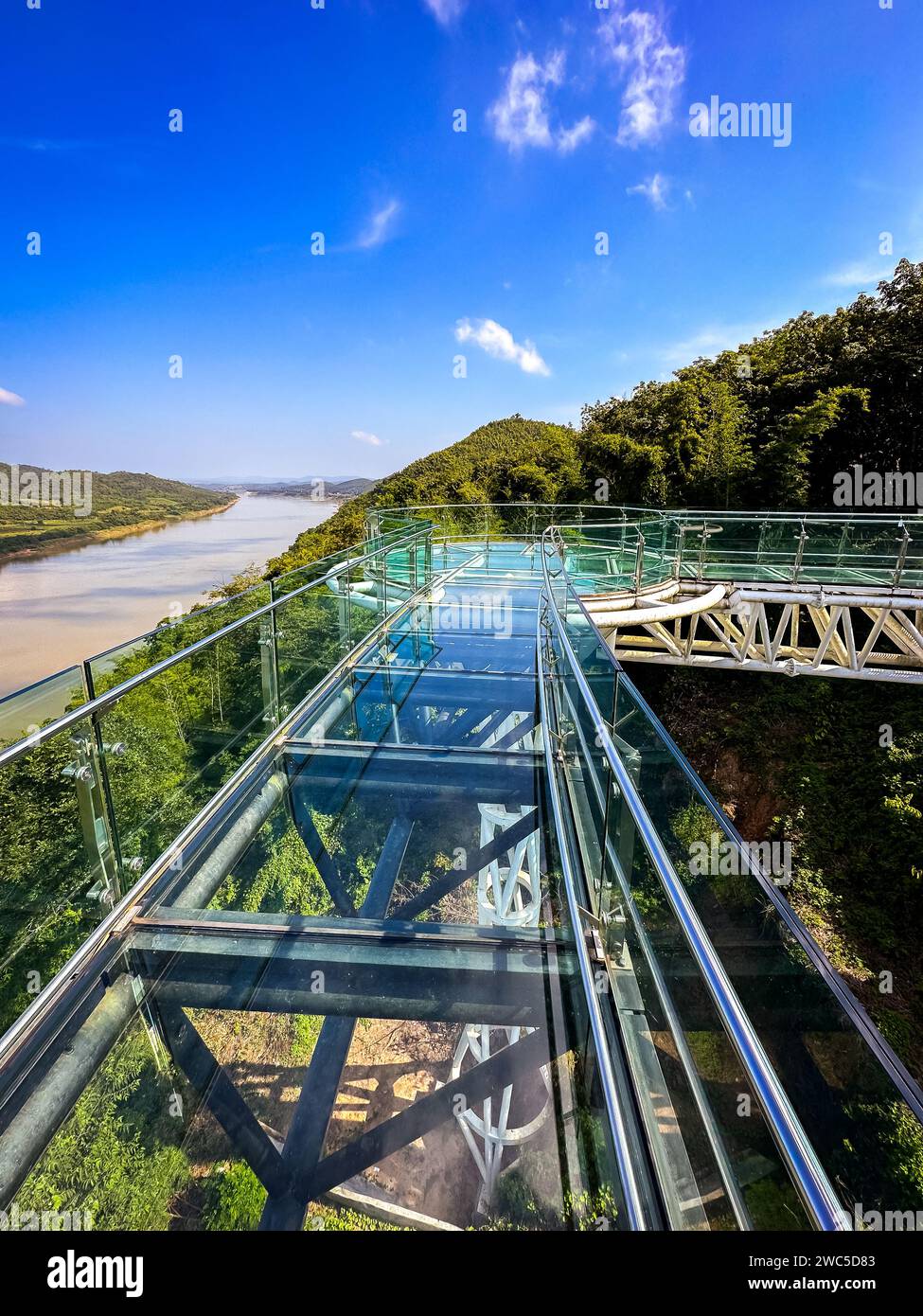 Aerial view of the Skywalk in Chiang Khan, Thailand Stock Photo - Alamy