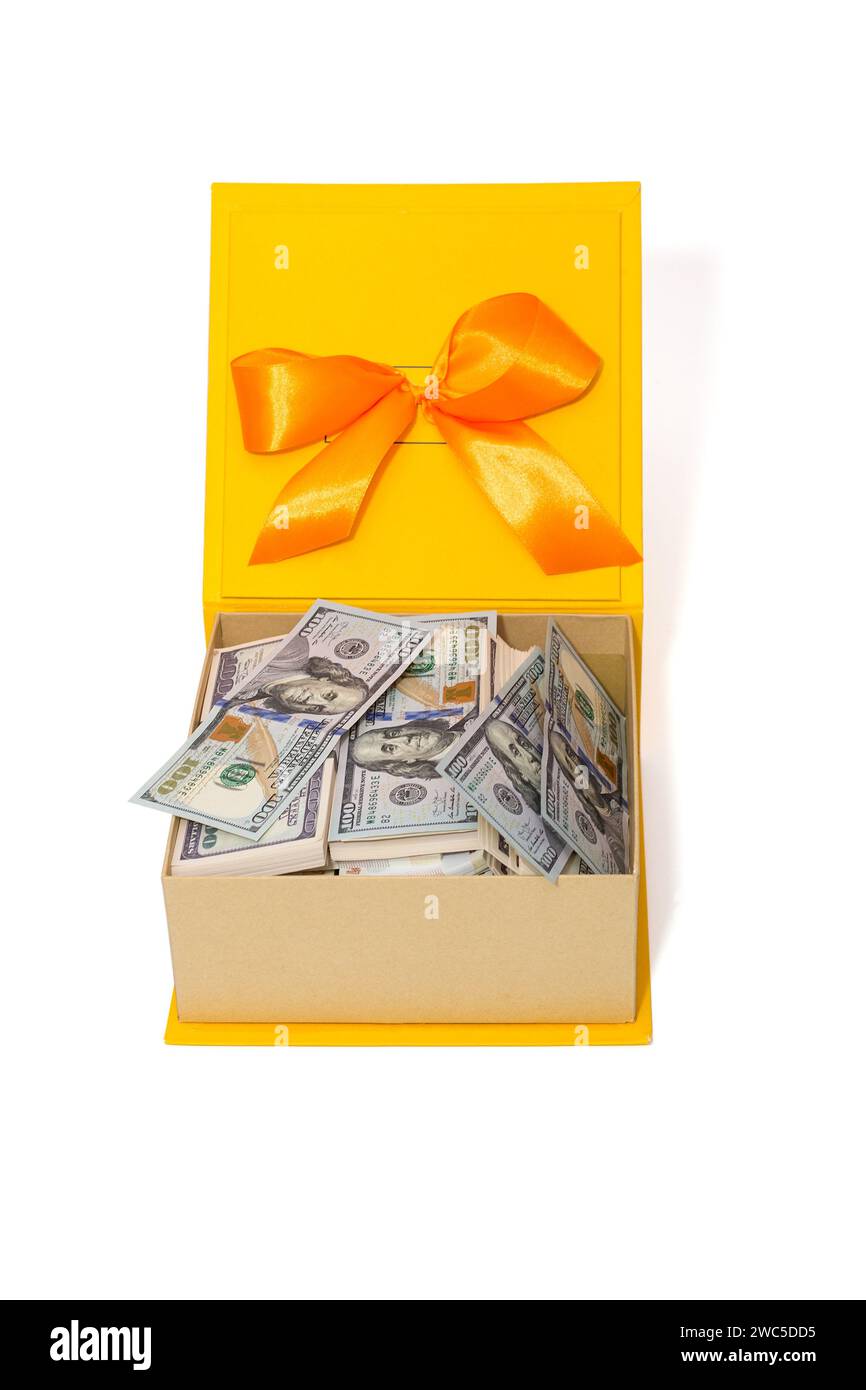 Hundred dollar bill box hi-res stock photography and images - Alamy