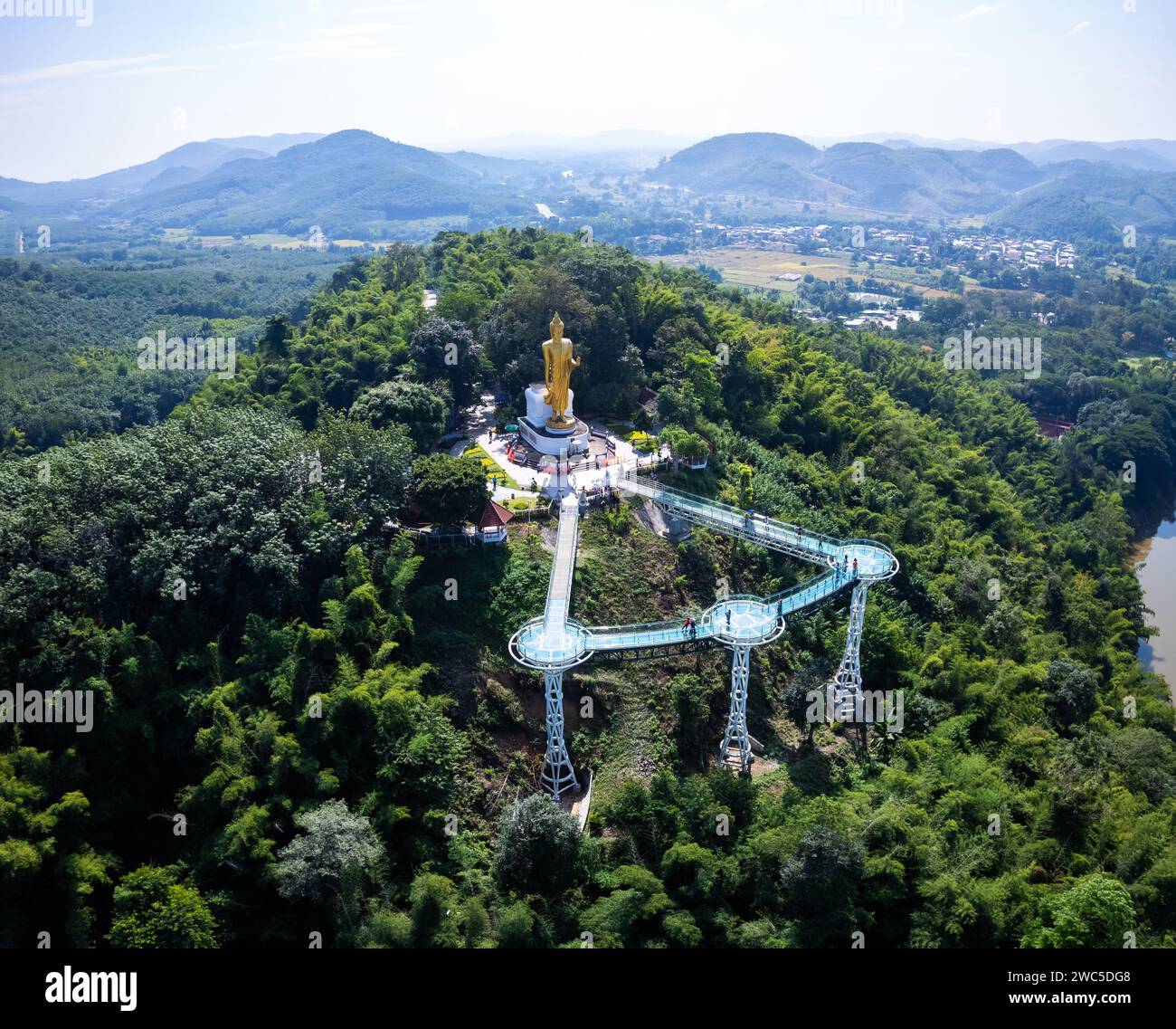 Aerial view of the Skywalk in Chiang Khan, Thailand Stock Photo - Alamy