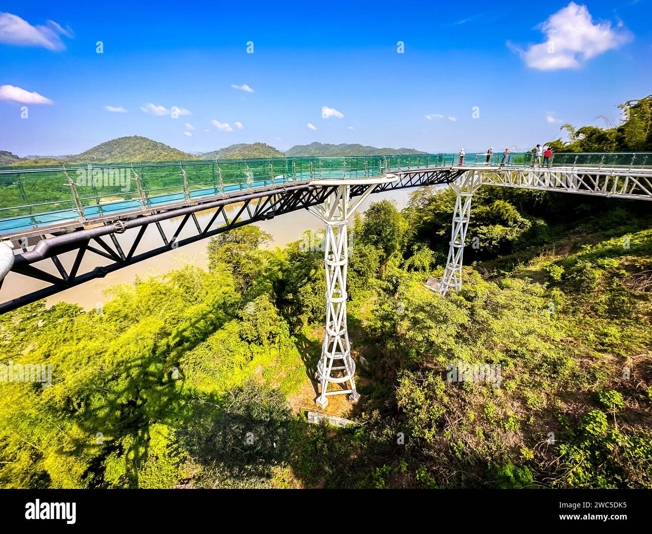 Aerial view of the Skywalk in Chiang Khan, Thailand Stock Photo - Alamy