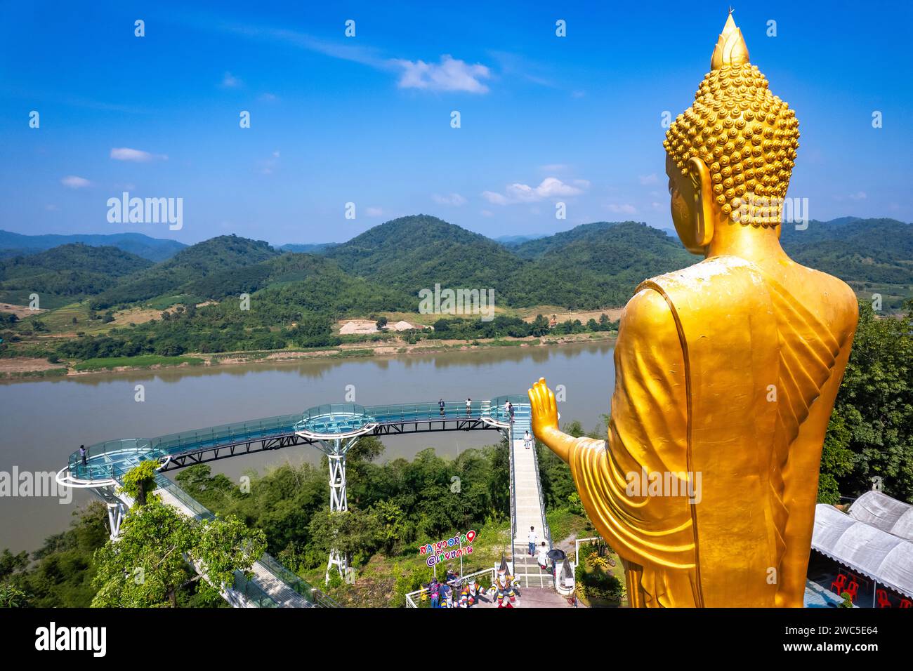 Aerial view of the Skywalk in Chiang Khan, Thailand Stock Photo - Alamy
