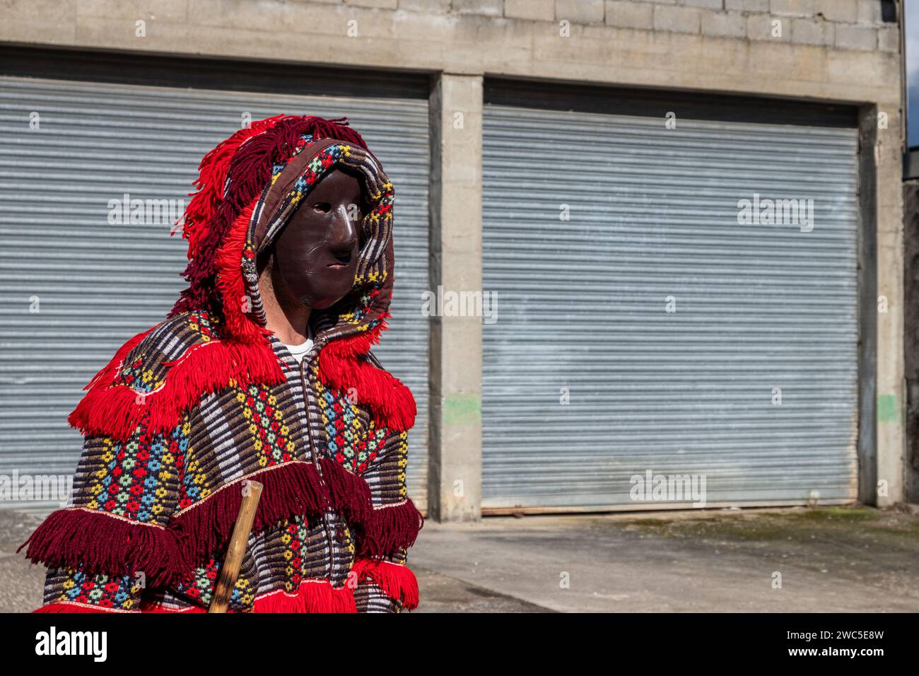 Careto de Arcas: traditional carnival mask in the Portuguese village of ...