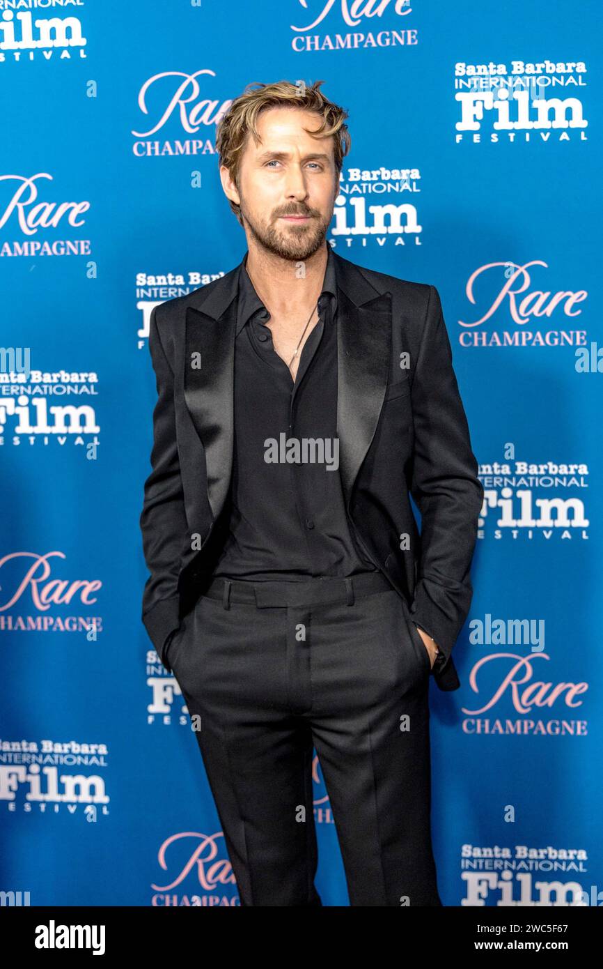 Santa Barbara, USA. 13th Jan, 2024. Actor Ryan Gosling arrives at the ...