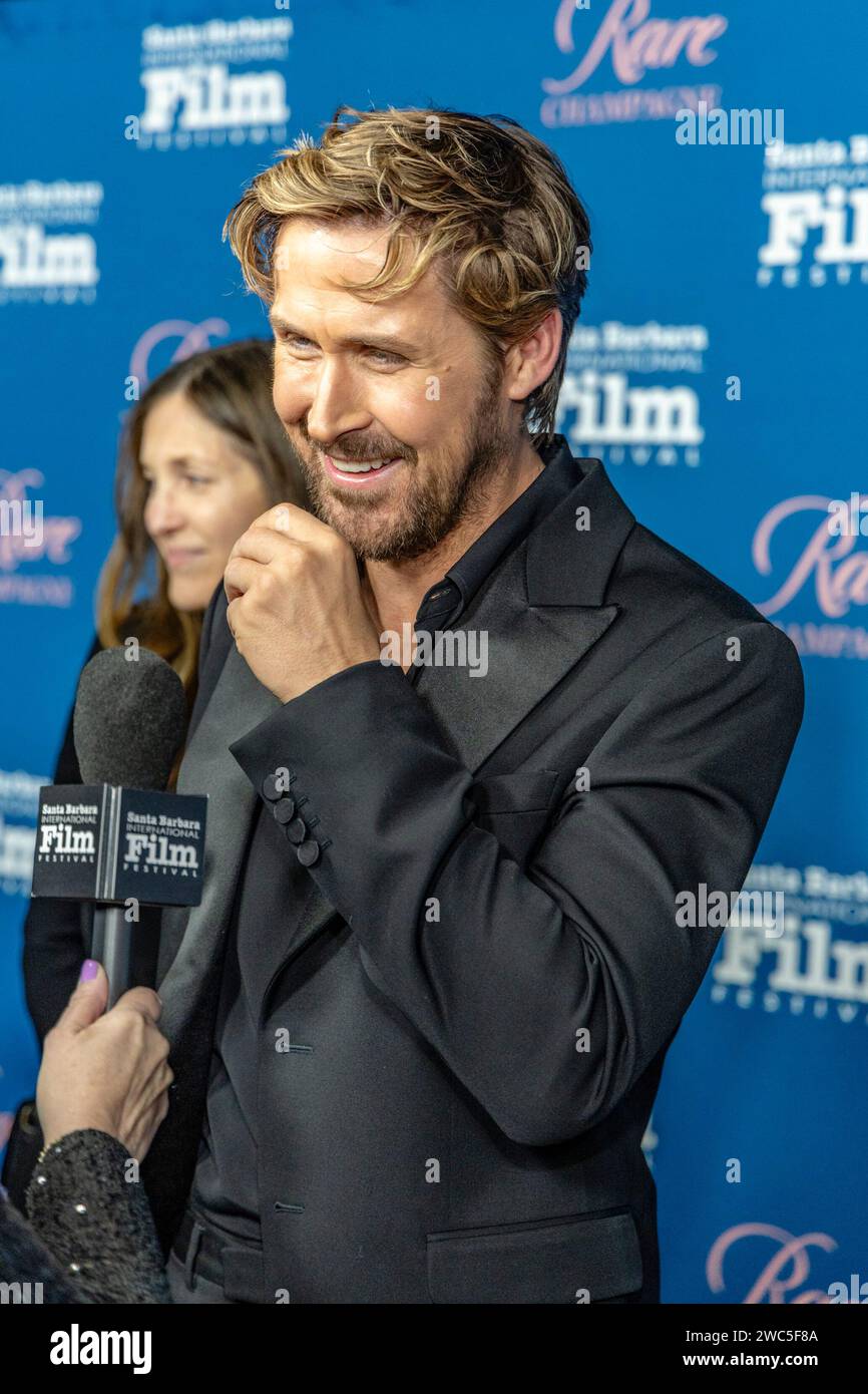 Actor Ryan Gosling arrives at the Santa Barbara International Film ...