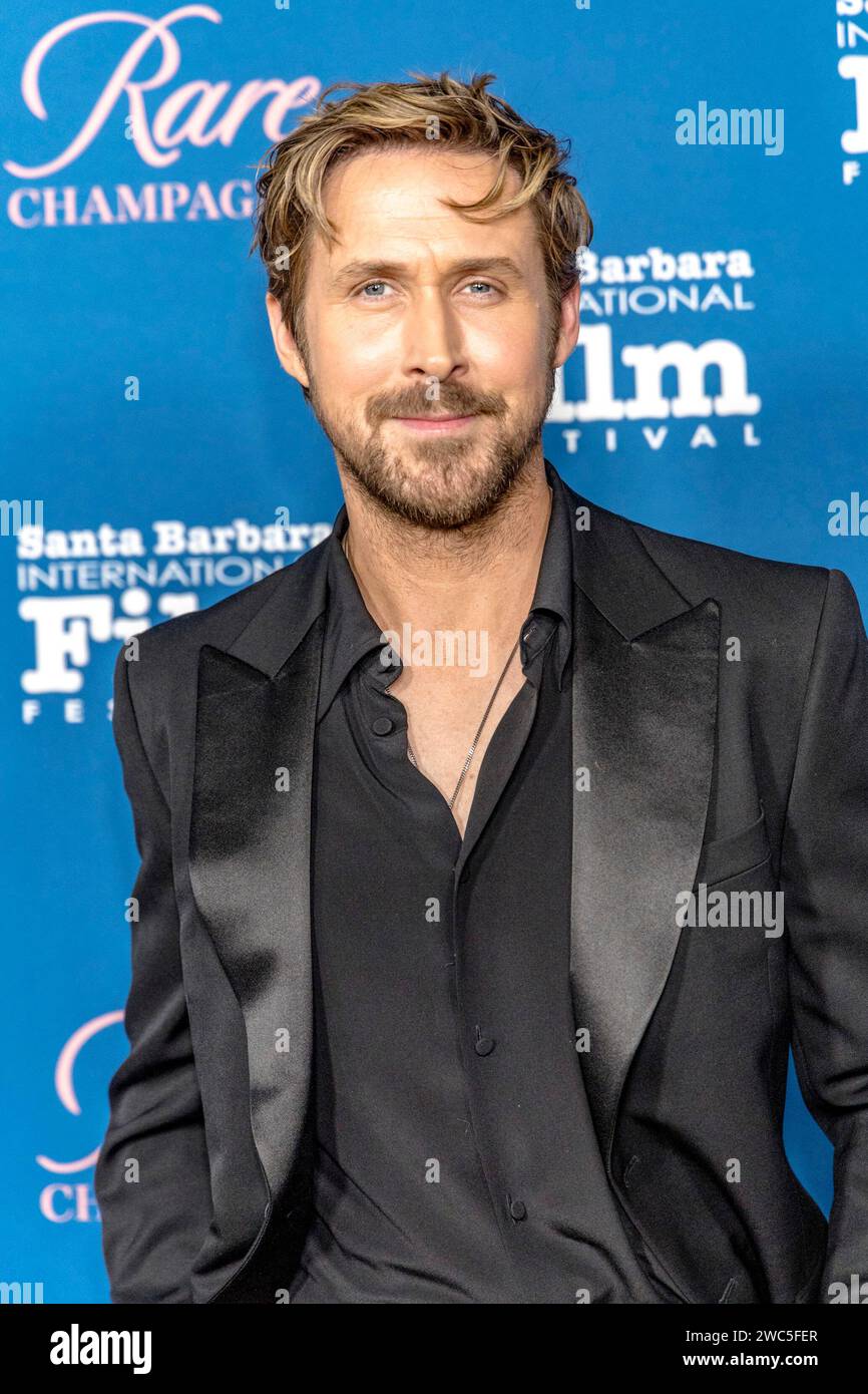 Santa Barbara, USA. 13th Jan, 2024. Actor Ryan Gosling arrives at the ...