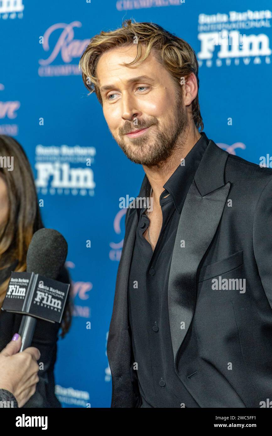 Santa Barbara, USA. 13th Jan, 2024. Actor Ryan Gosling arrives at the ...