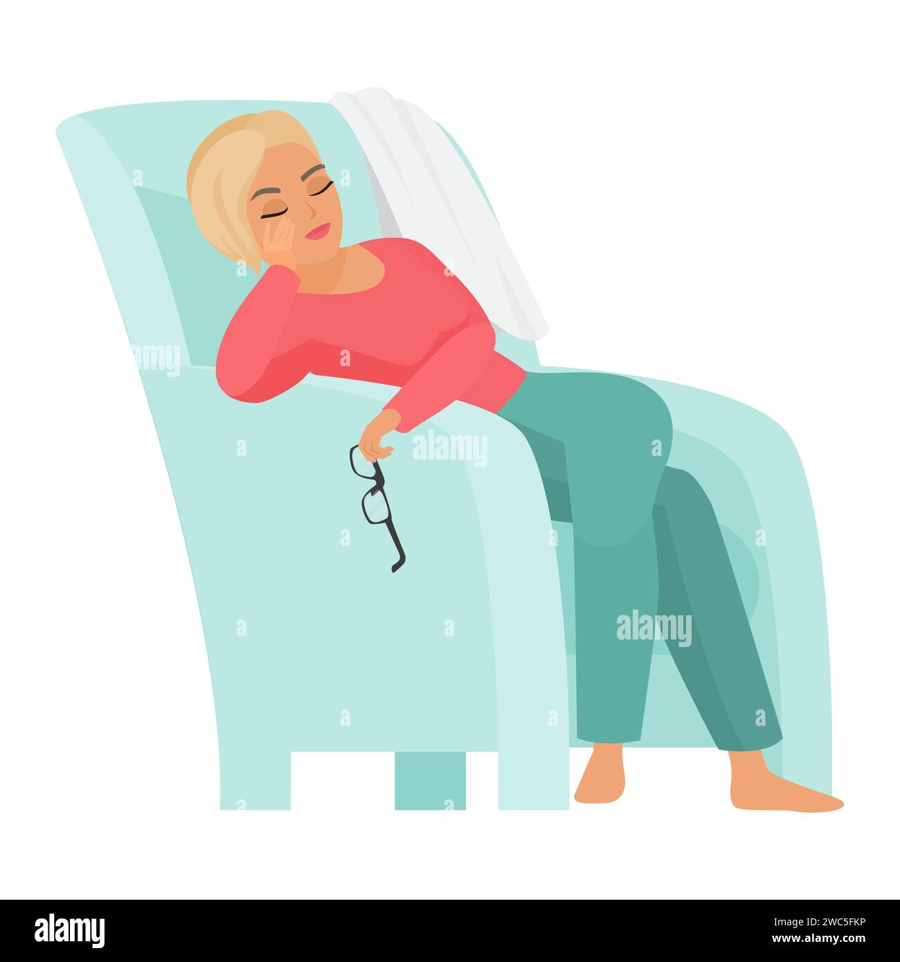 Exhausted stressed doctor Stock Vector Images - Alamy