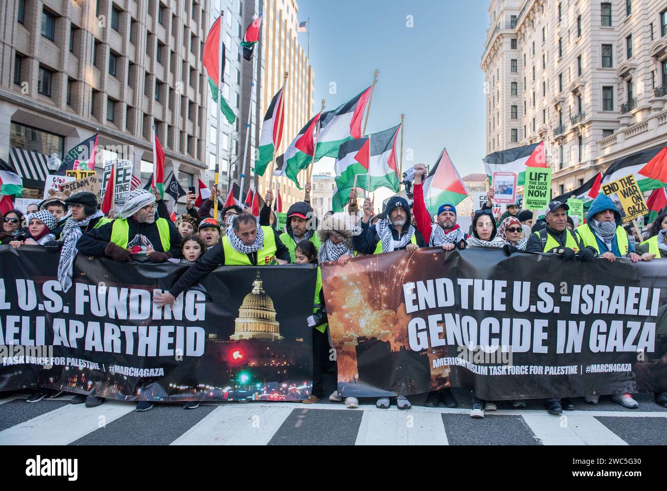 Washington, United States Of America. 13th Jan, 2024. Protesters in the ...