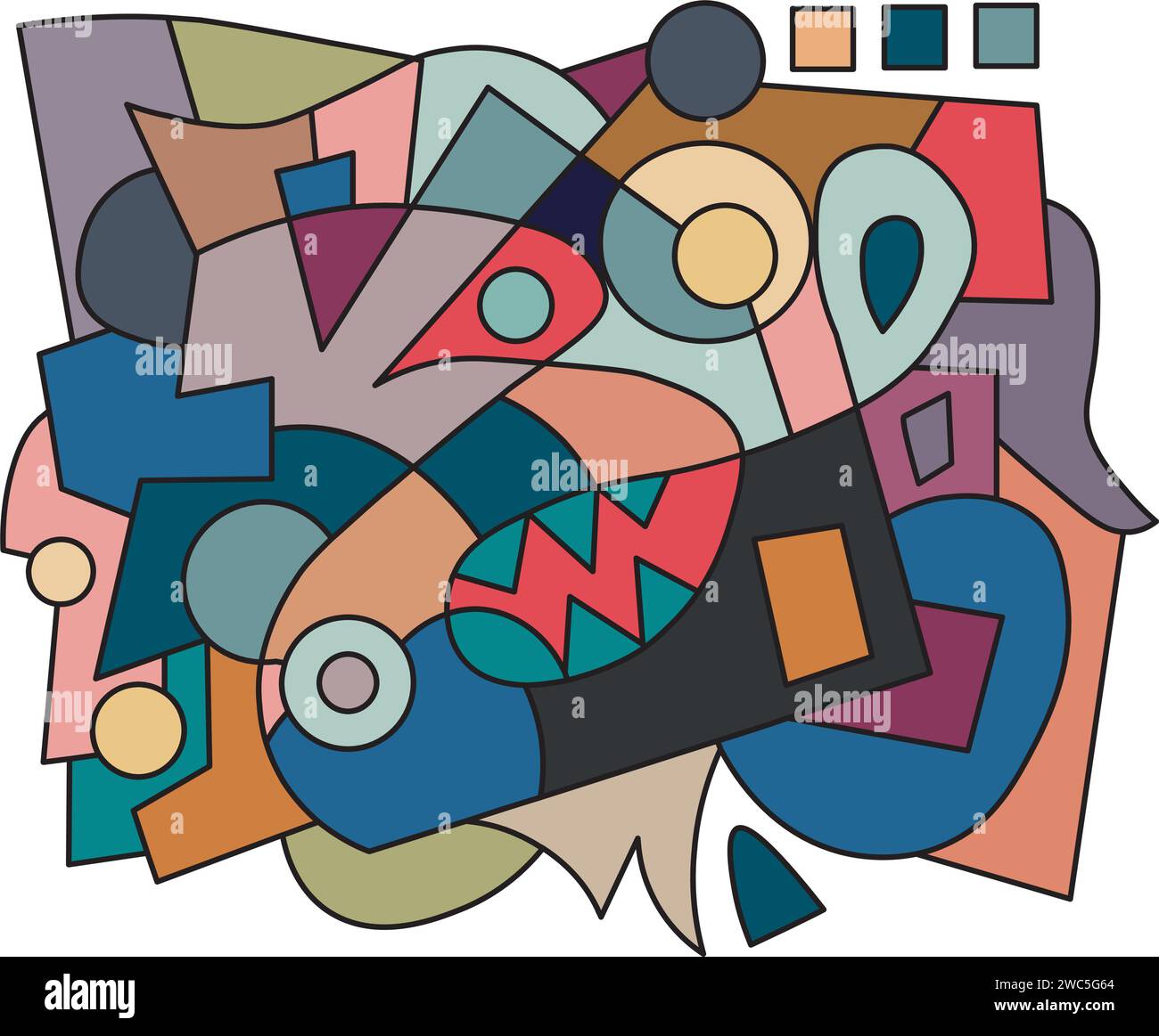 colorful abstract art Stock Vector Image & Art - Alamy