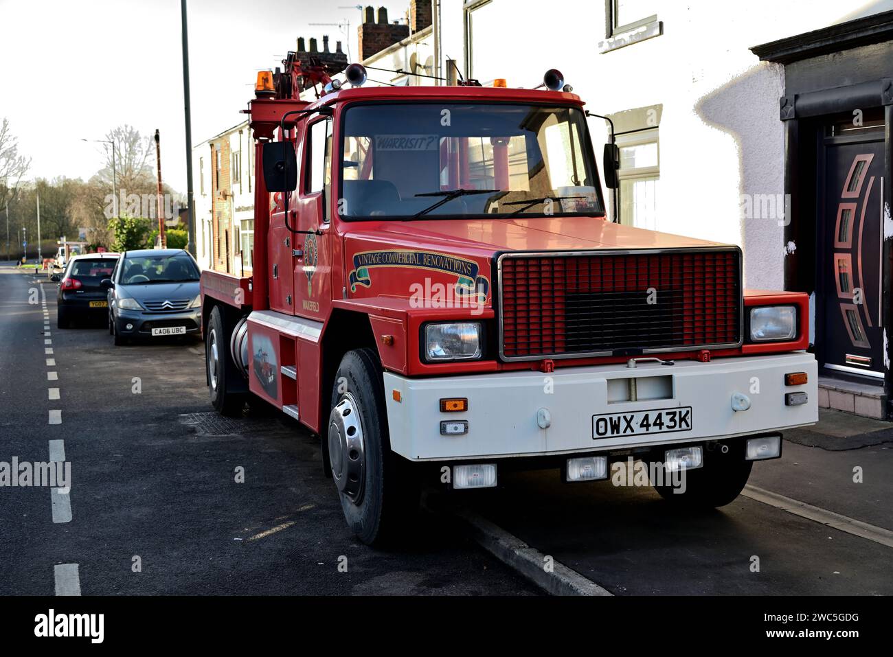 Around the UK - Vintage Volvo Tow Truck - Bamber Bridge Stock Photo - Alamy
