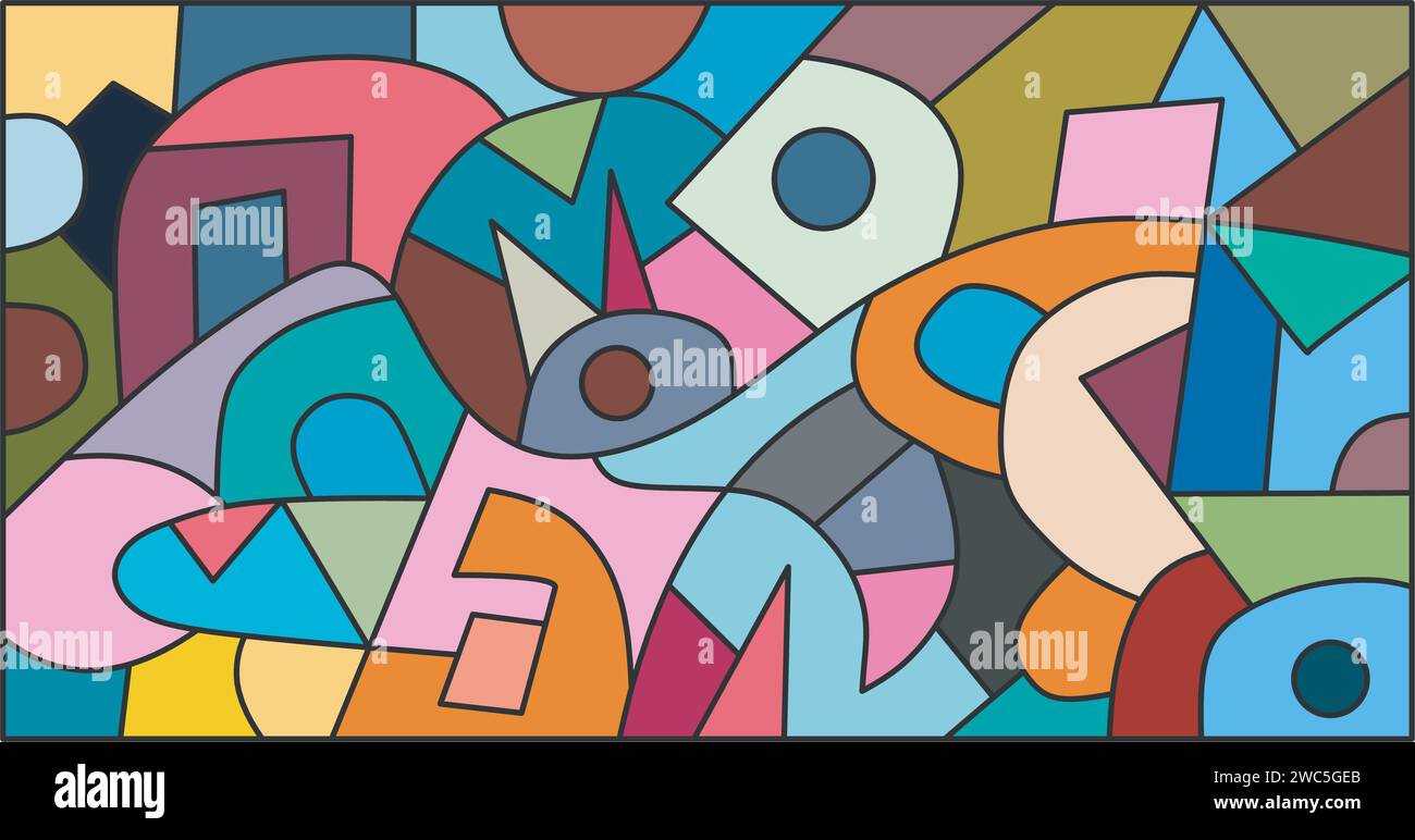 colorful abstract art Stock Vector Image & Art - Alamy