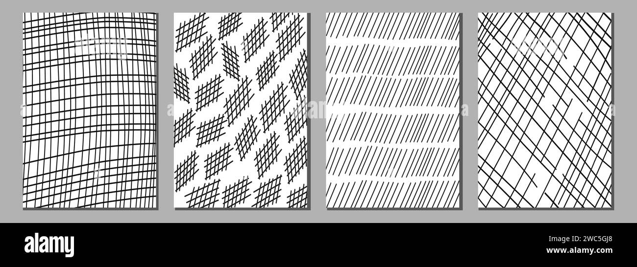 Isolated ink lines on a white background. Modern Illustration set of ...