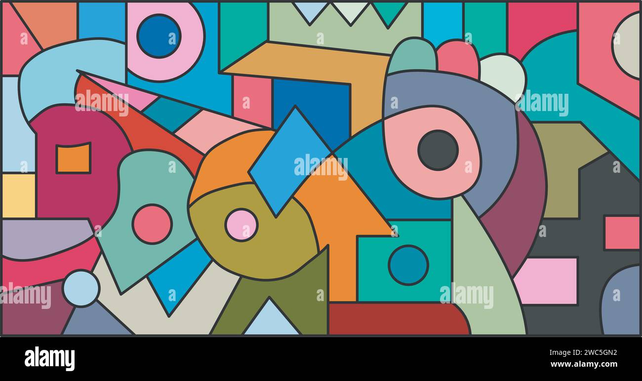 colorful abstract art Stock Vector Image & Art - Alamy