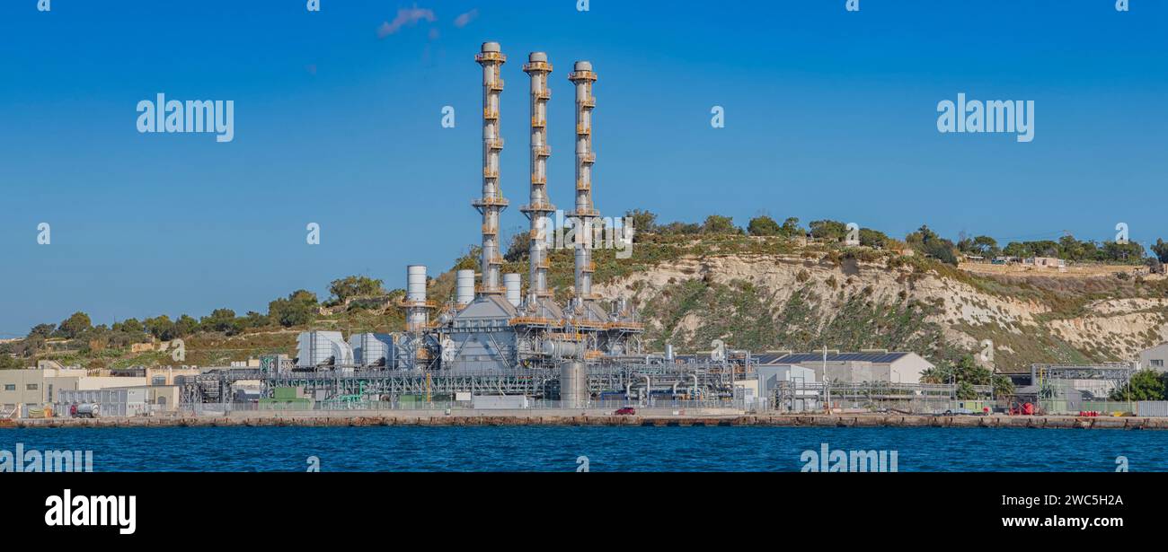 Delimara Power Station in Marsaxlokk, Malta Stock Photo - Alamy