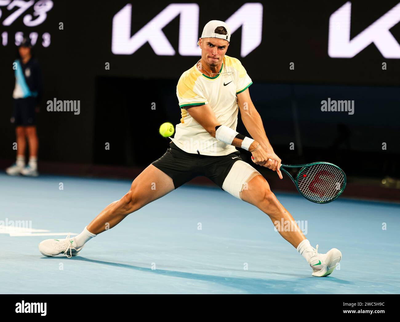 Melbourne, Australia, 14th Jan, 2024. Tennis player Dino Prizmic from ...
