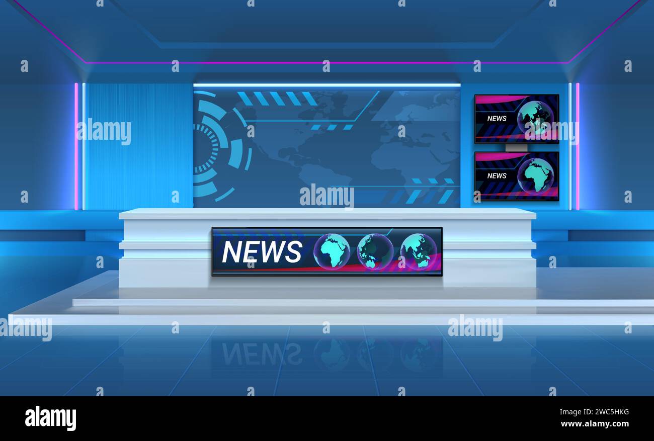 News room screens hi-res stock photography and images - Alamy