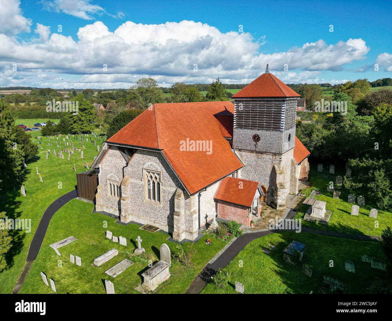 St Peters Church, Ropley Hampshire England Stock Photo - Alamy