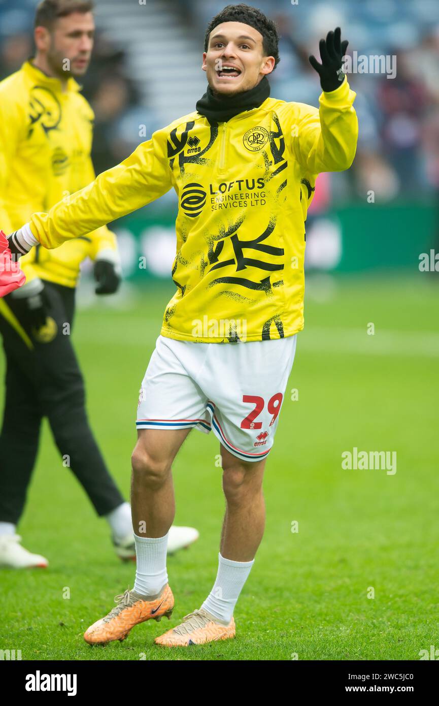 London, UK. London, UK. 14th January 2024; Loftus Road Stadium ...