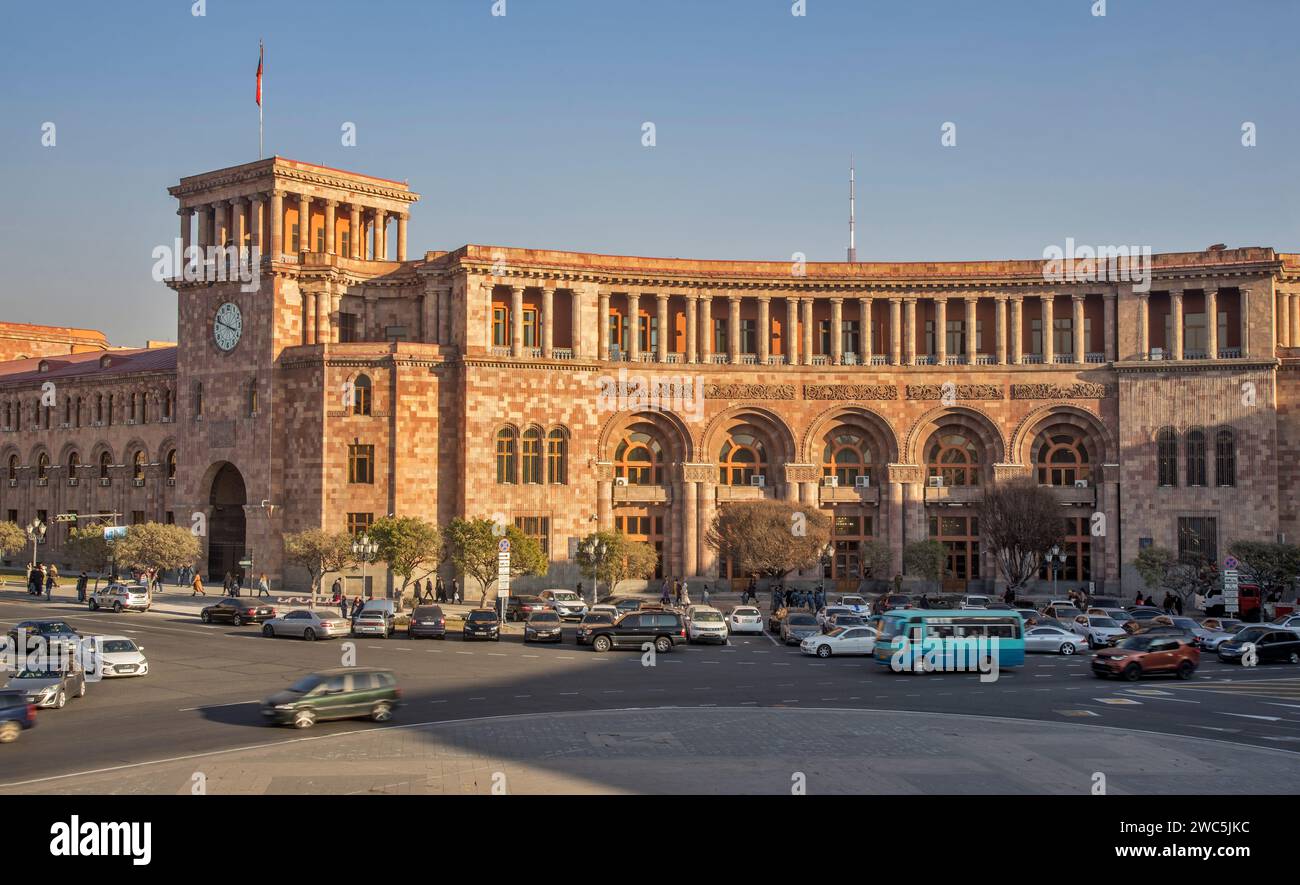 Yerevan republic square clock tower hi-res stock photography and images ...